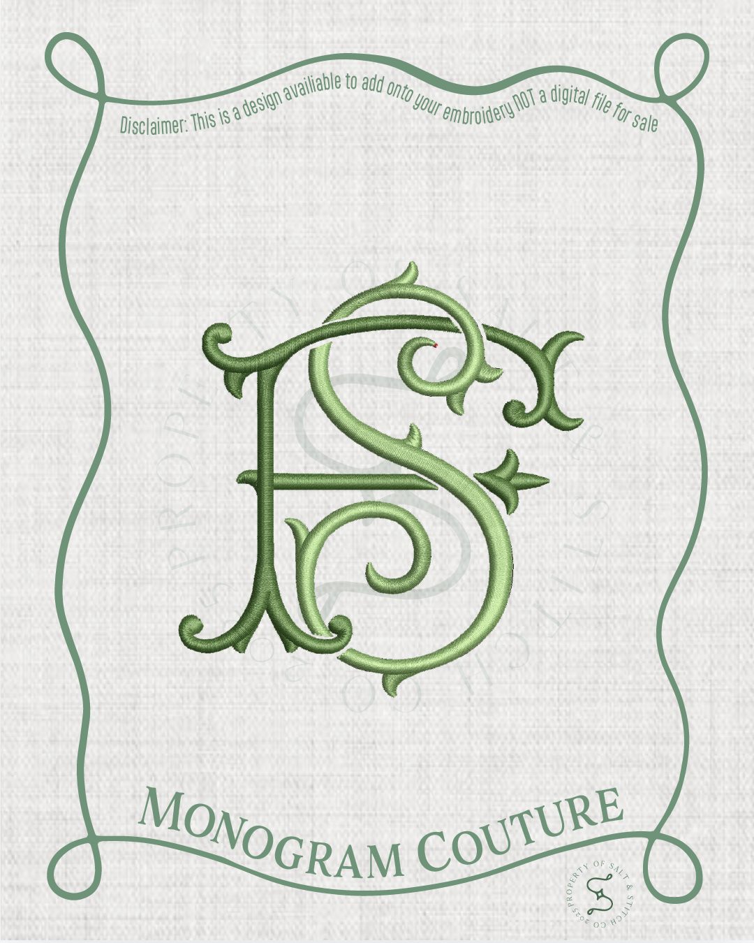 Monogram Couture - Salt & Stitch Embroidery & Monograms – Salt & Stitch Co