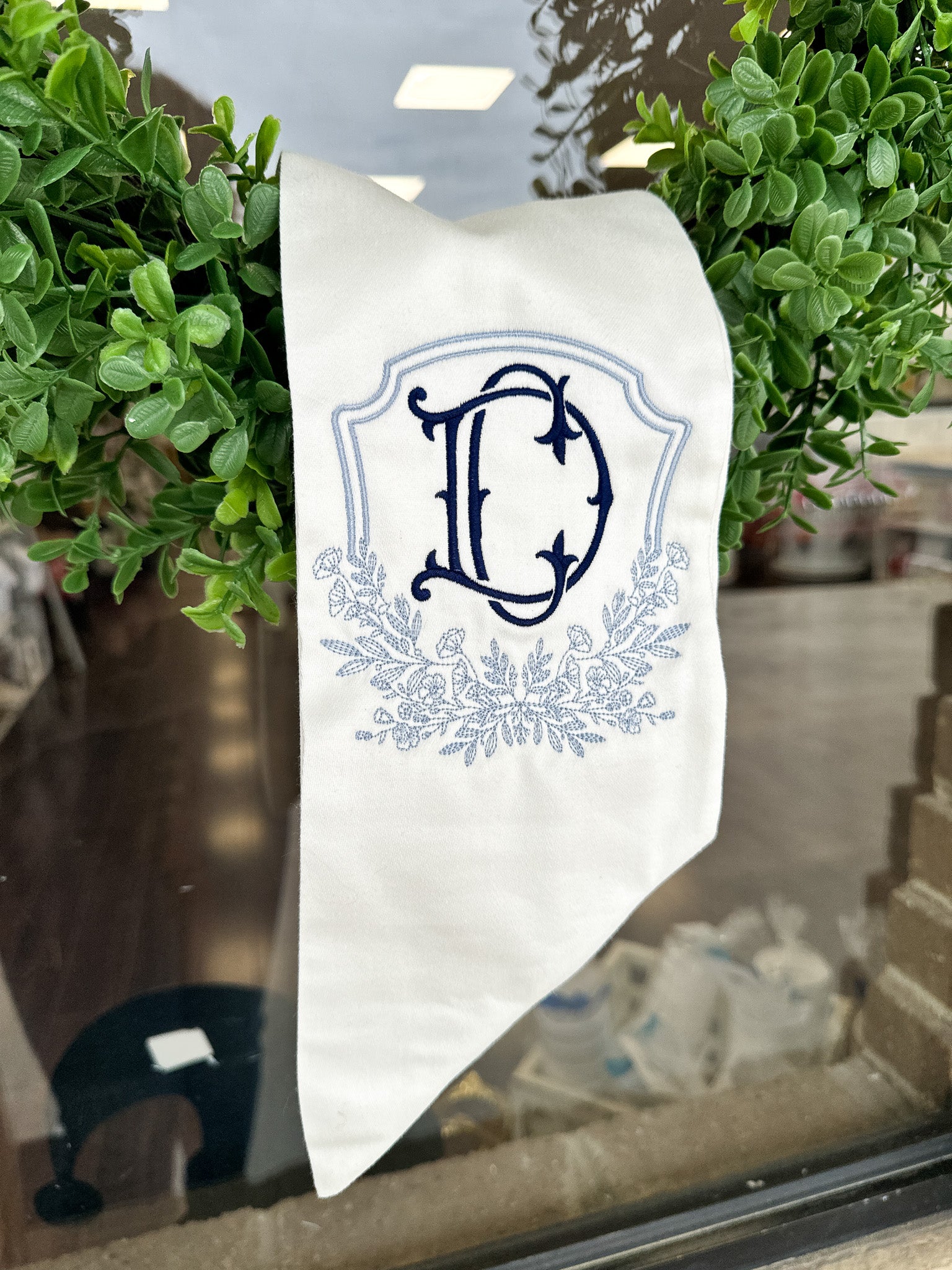 60" Ivory Wreath Sash – Salt & Stitch Co