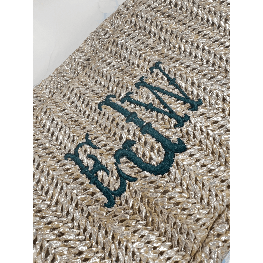 Glam Bag | Metallic Silver Straw – Salt & Stitch Co