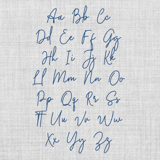 Midnight Name Font - Salt & Stitch Embroidery & Monograms – Salt ...